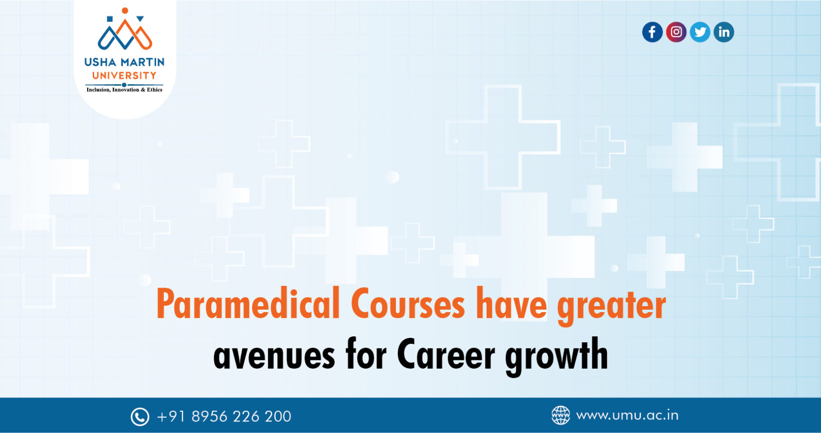 Paramedical Courses have greater avenues for Career growth - Usha Martin