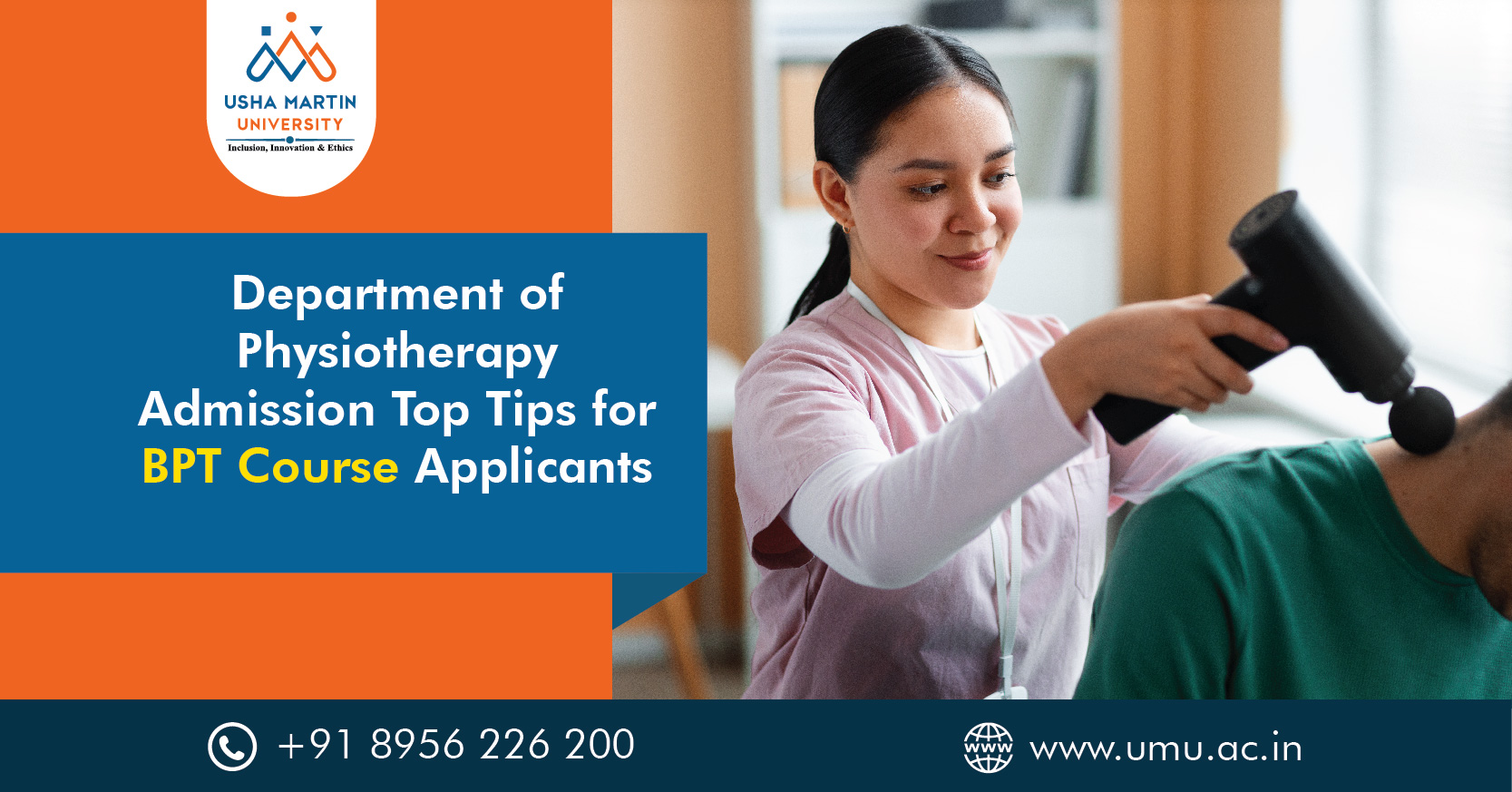 Department of Physiotherapy Admission Top Tips for BPT Course Applicants