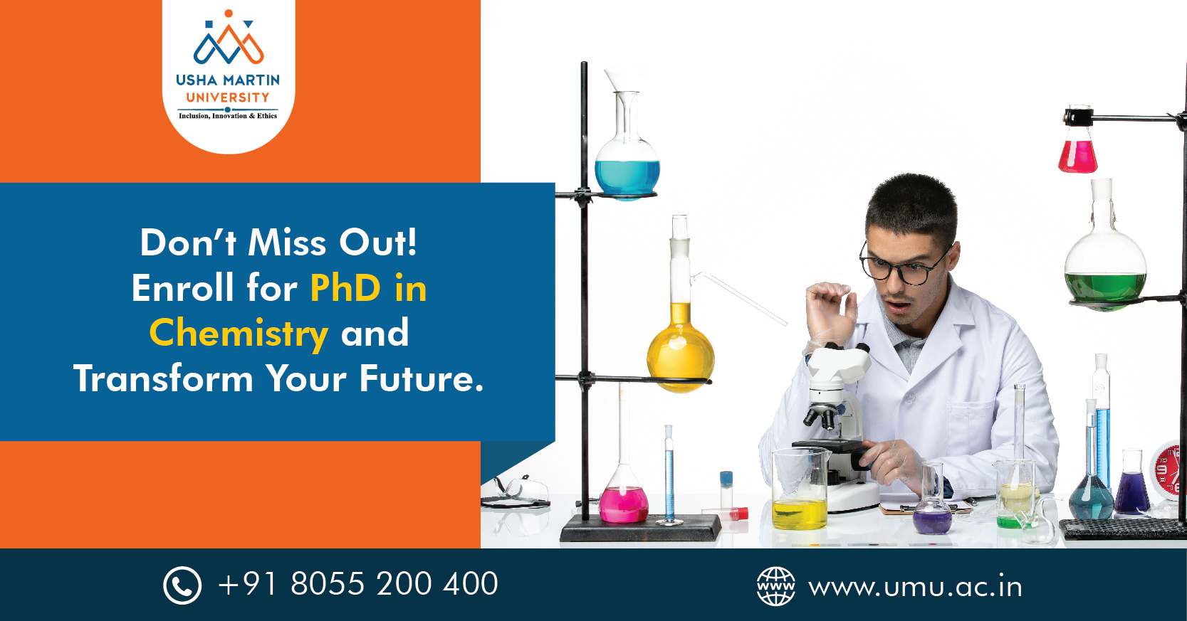 Don’t Miss Out! Enroll for PhD in Chemistry and Transform Your Future