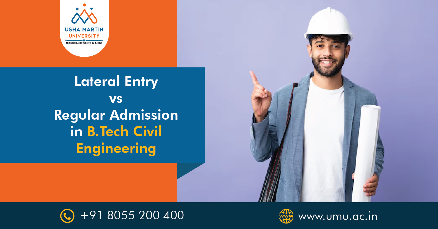 Lateral Entry vs Regular Admission in BTech Civil Engineering