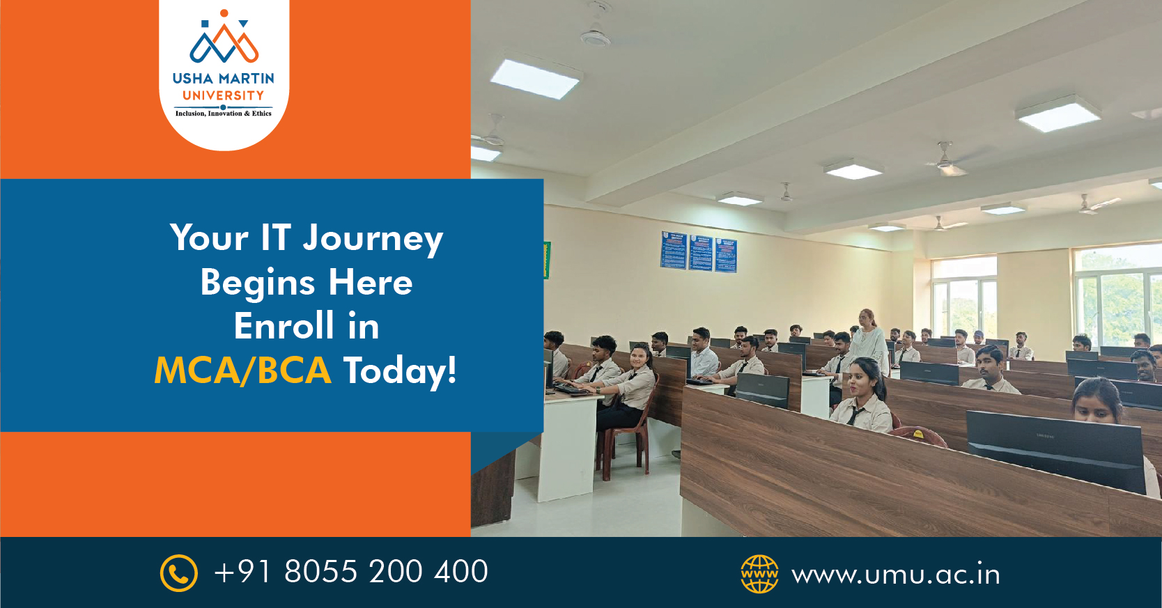 Your IT Journey Begins Here – Enroll in MCA/BCA Today!