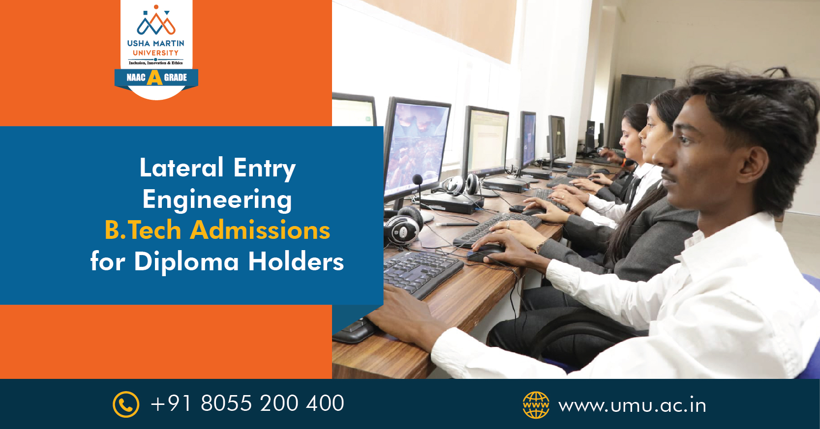 Lateral Entry Engineering B.Tech Admissions for Diploma Holders