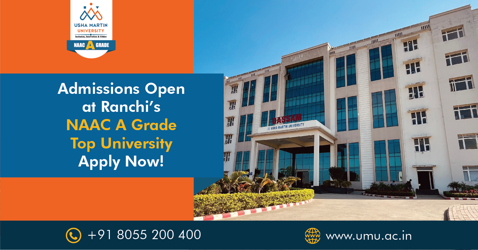 Admissions Open at Ranchi’s NAAC A Grade Top University – Apply Now!