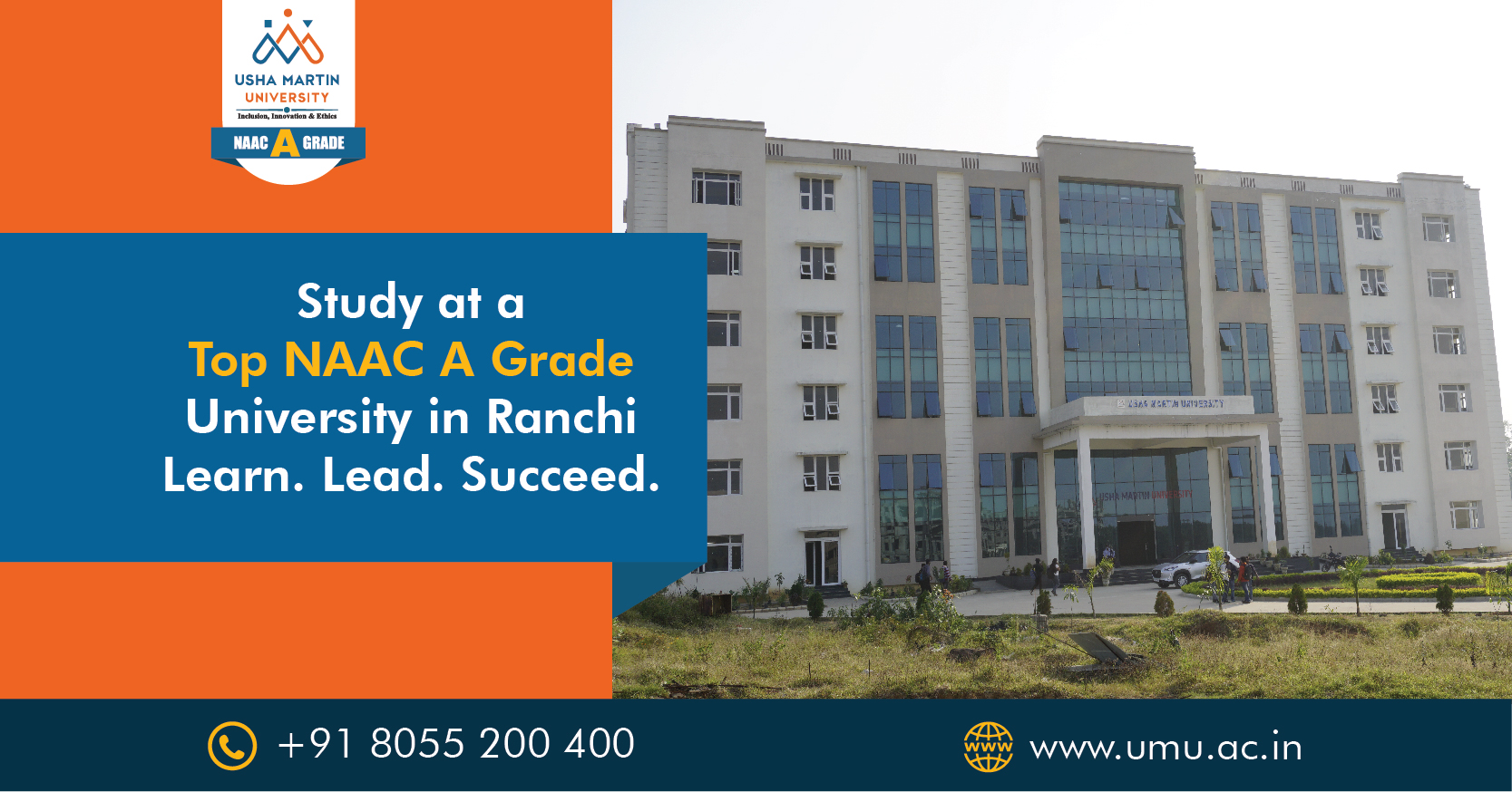 Study at a Top NAAC A Grade University in Ranchi – Learn Lead Succeed