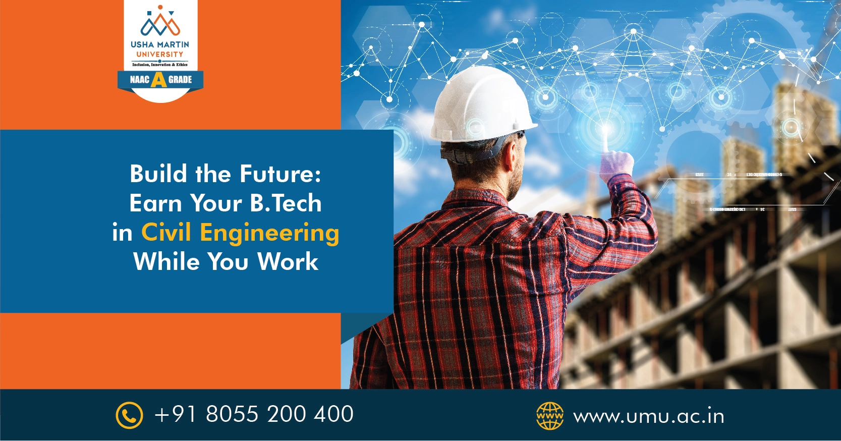 Build the Future: Earn Your BTech in Civil Engineering While You Work